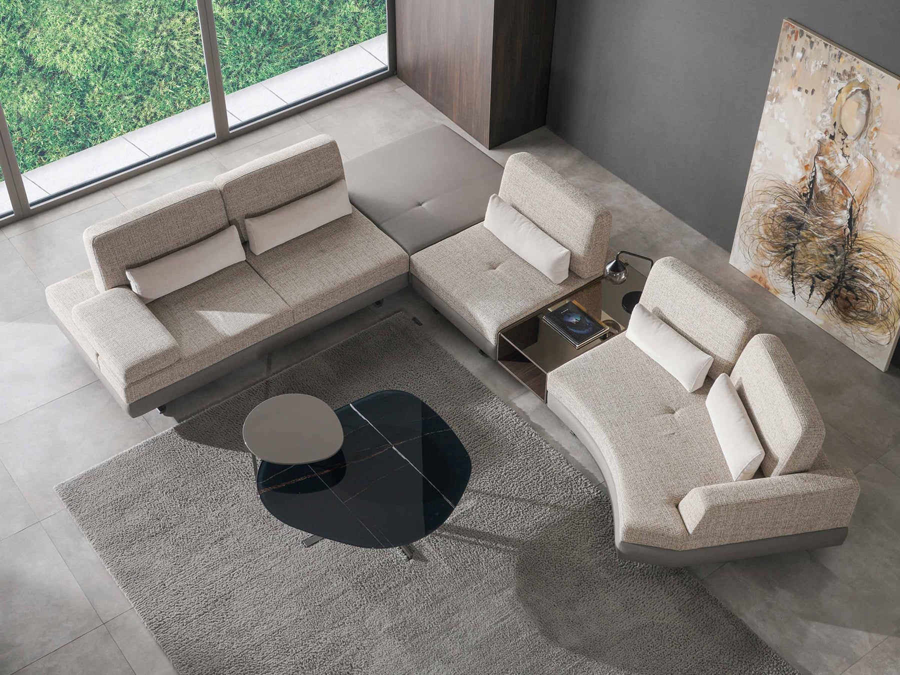 Mony Moon Open Corner Sofa | LAZZONI Furniture